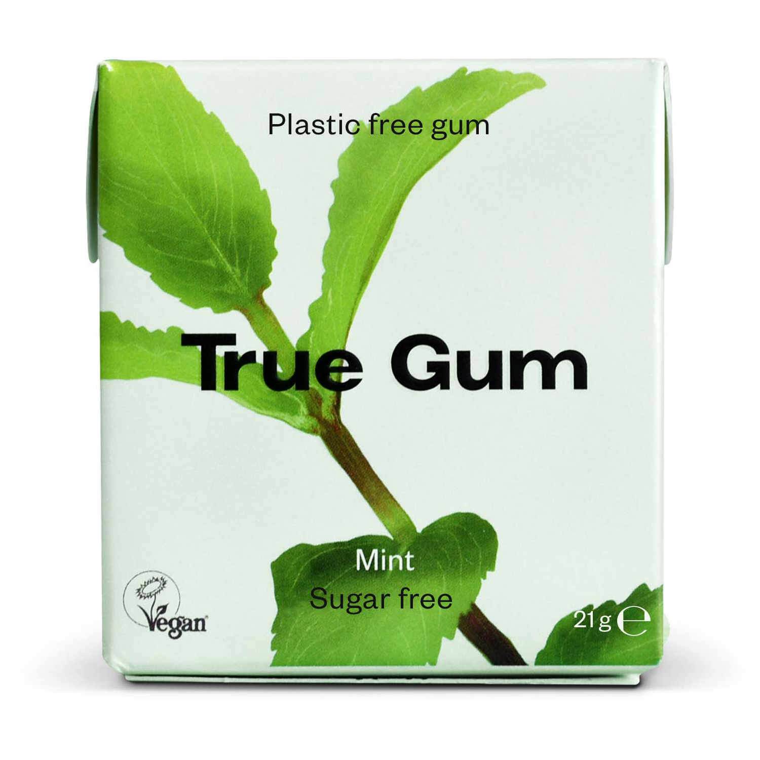 True Gum Plastic Free Chewing Gum - Mint 21g (Pack of 24) - mOrganics ...